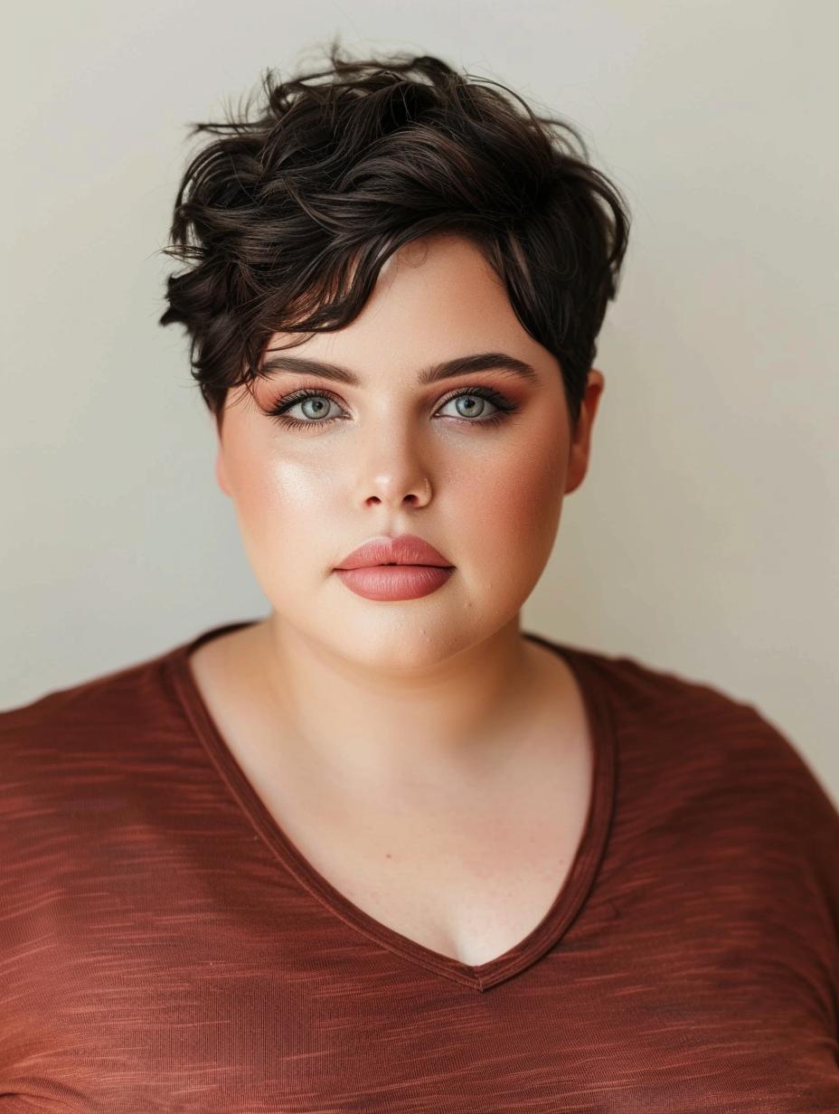 Short Hair Inspiration: 24 Cuts That Suit Fuller Faces – In Style Us